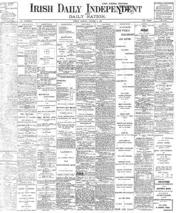 Irish Daily Independent Newspaper Historical Archive Irish Daily Independent Newspaper Historical Archive